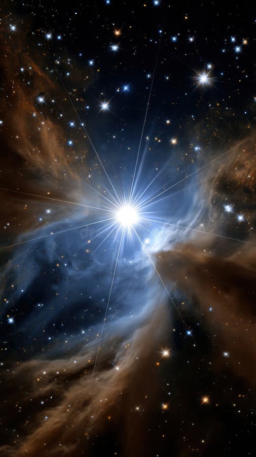 Outer Space Galaxy Nebula Stars Light Beams Stock Photos - Free ...