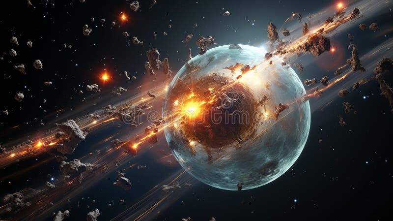 Outer Space Generative Art stock photo. Image of design - 295066264