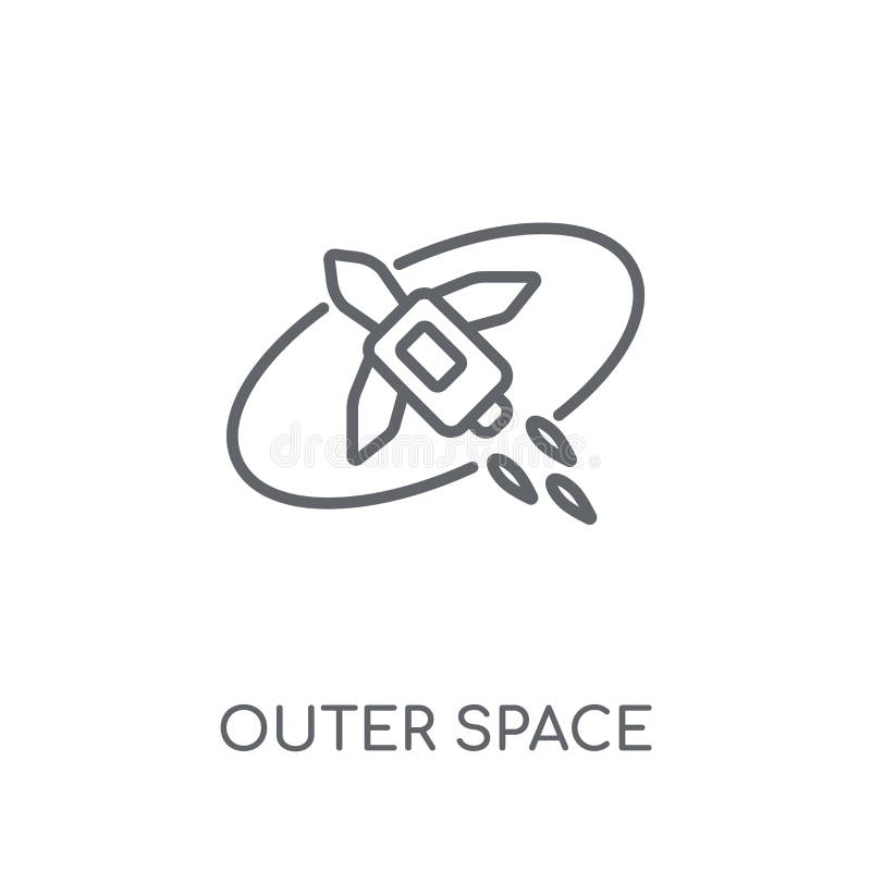 Outer Space Linear Icon. Modern Outline Outer Space Logo Concept Stock ...