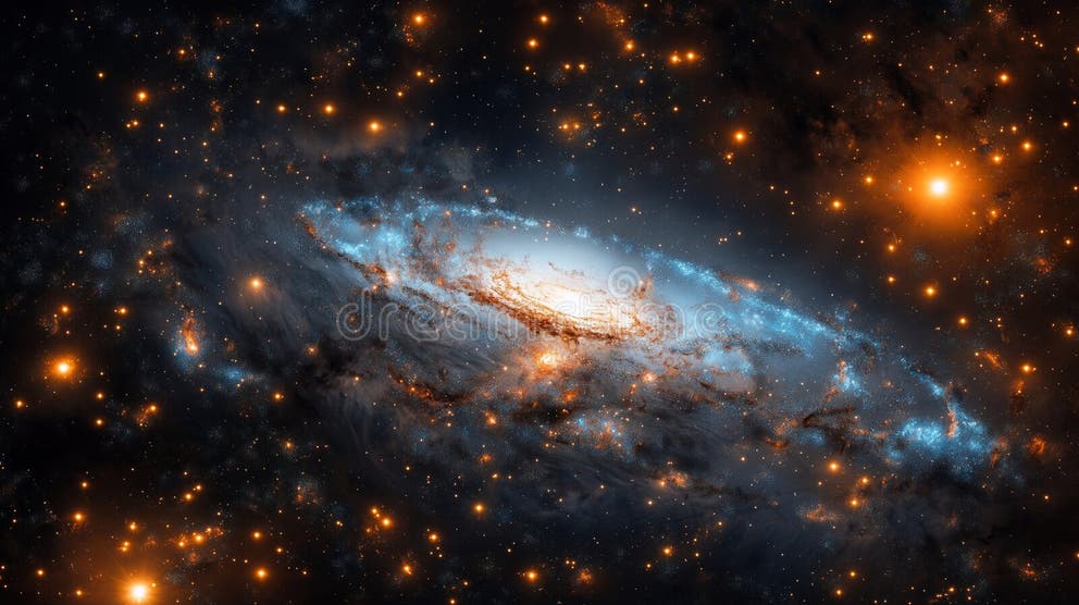 Outer Space with Nice Galaxy for Wallpaper Stock Photo - Image of glow ...