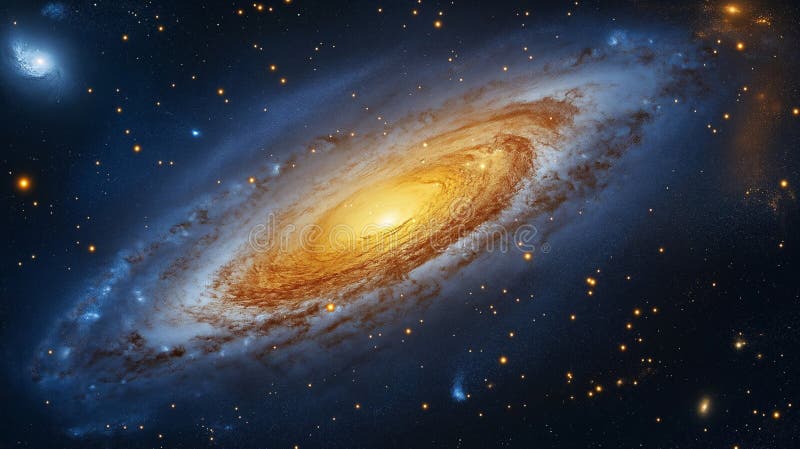 Outer Space with Nice Galaxy for Wallpaper Stock Photo - Image of ...