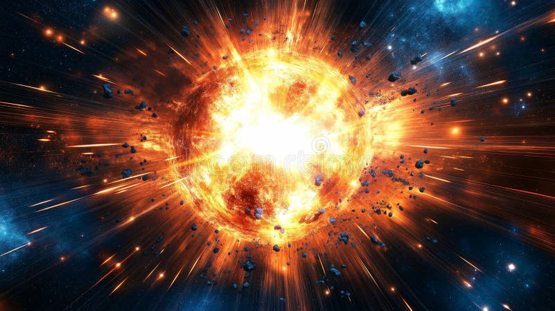 Outer Space with Nice Galaxy for Wallpaper Stock Image - Image of flare ...