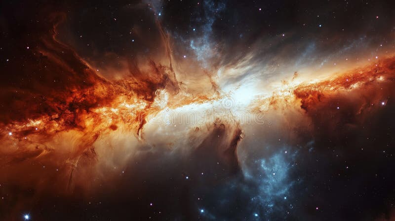 Outer Space with Nice Galaxy for Wallpaper Stock Image - Image of night ...