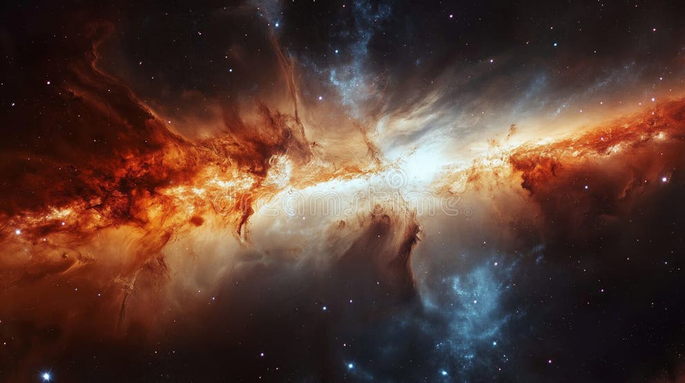 Outer Space with Nice Galaxy for Wallpaper Stock Image - Image of night ...