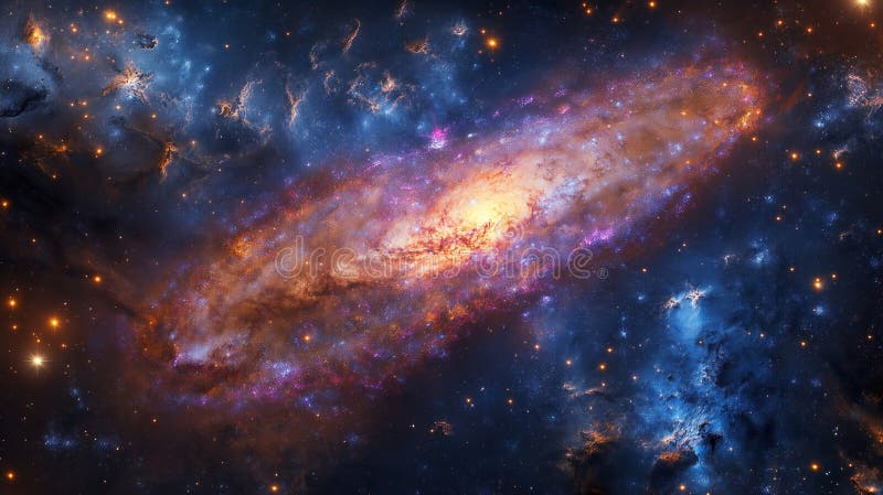 Outer Space with Nice Galaxy for Wallpaper Stock Photo - Image of outer ...