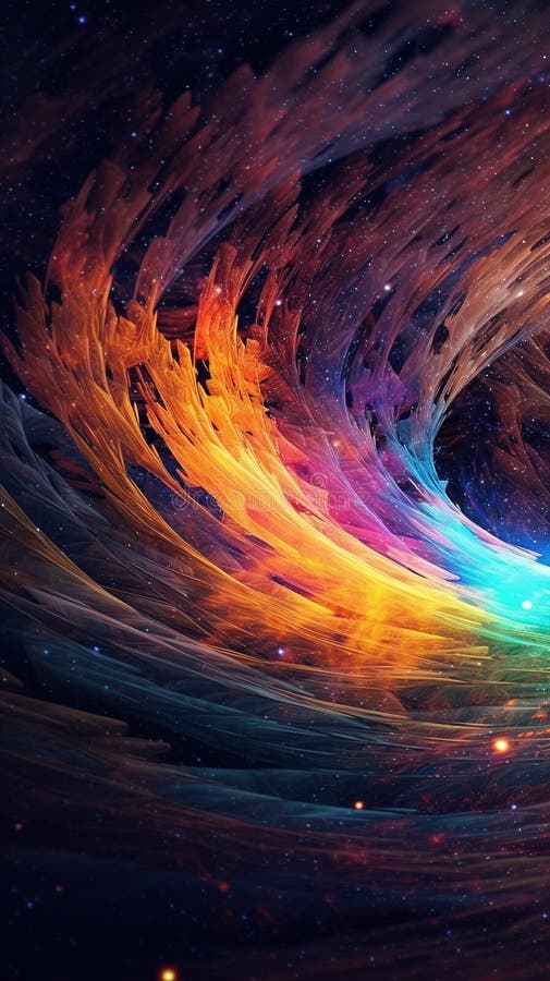 Outer Space Ozone Cosmic RGB Color Abstract Painting Background Stock ...