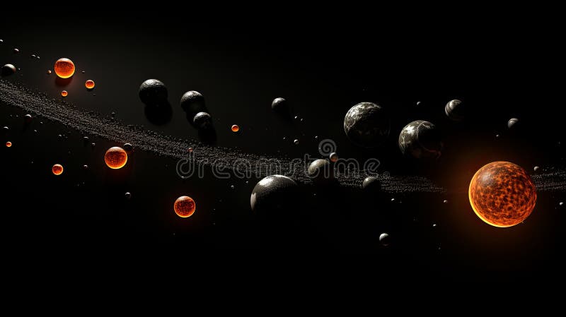 The Outer Space Panorama Displays a Mesmerizing Tableau of Planets and ...