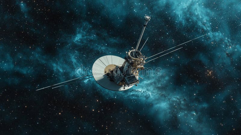 Outer Space Probe. a Spacecraft Scanning the Mysteries of the Universe Stock Photo - Image of ...
