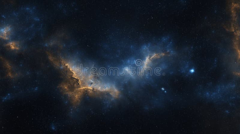 Outer Space Scene with Distant Stars, Galaxies, and Dark Sky Cosmic ...