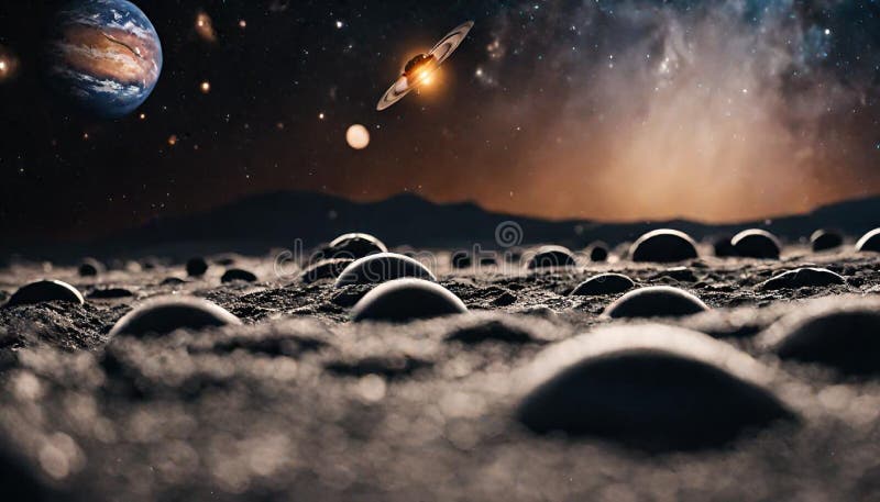 Outer Space Scene with Planets and Galaxies - Generative Stock Photo ...