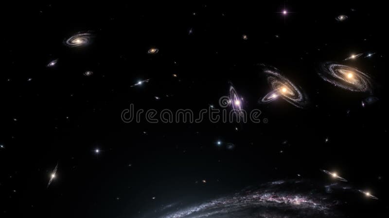 Deep Space Galaxy Loop stock footage. Video of solar - 35418666