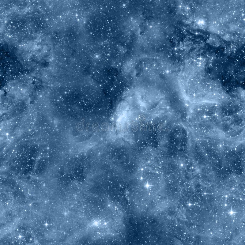 Outer Space Seamless Pattern. Blue Abstract Stock Photo - Image of ...