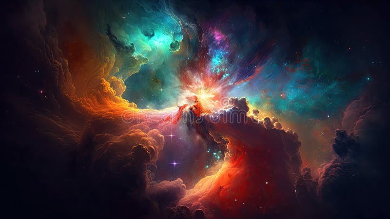 Outer Space with Stars, Constellations, Galaxies and Nebulae ...