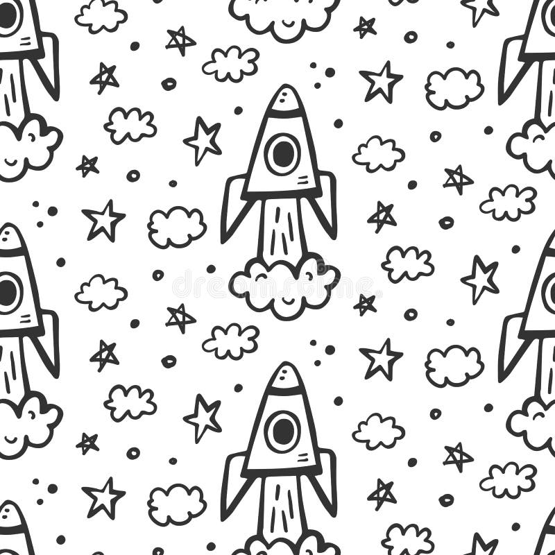 Outer Space Cute Cosmic Hand Drawn Doodles Set. Stock Vector ... Outer Space Cute Cosmic Hand Drawn Doodles Set. Stock Vector ...