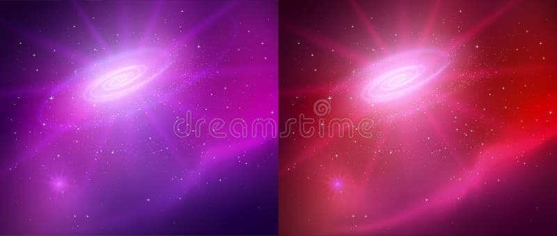 Outer Space with Universe Vector Backgrounds Stock Vector ...