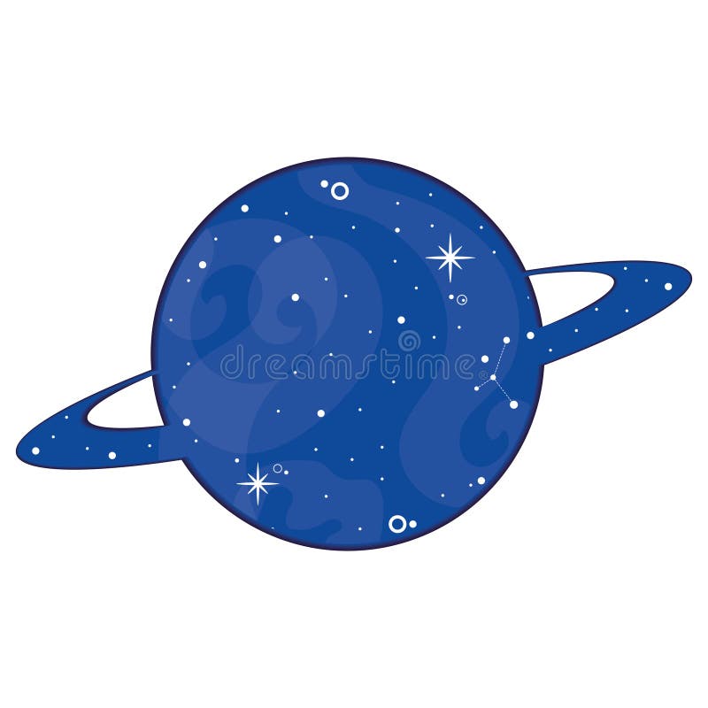 Outer Space View on a Planet Shape Silhouette Vector Stock Vector ...