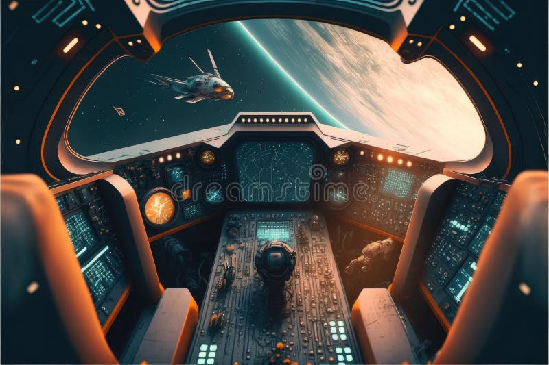 Through the Cockpit Window, a Breathtaking View Unfolds As the Fighter ...