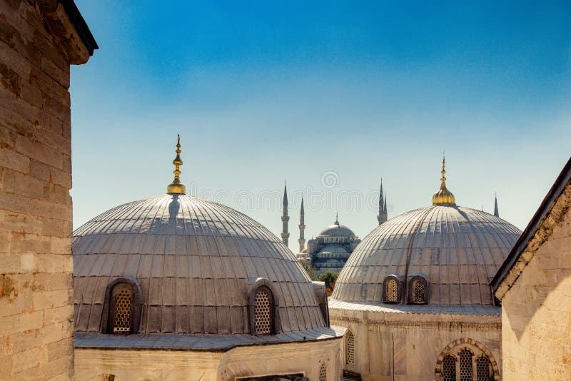 Ottoman Style Mosque in Istanbul Stock Photo - Image of arches, famous ...