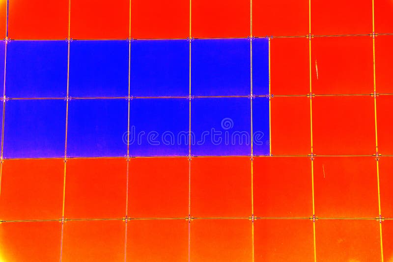 The Outer Wall of the Building is Finished with Framed Plastic Tiles ...