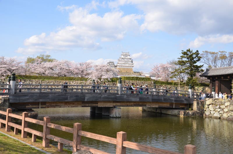 The Outer Wall of the Himeji Castle. Editorial Stock Image - Image of ...