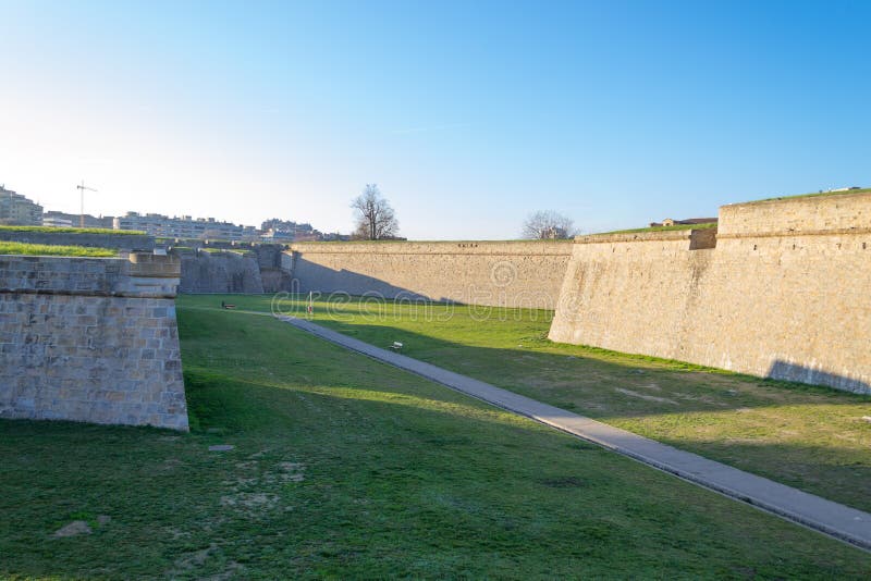 Outer walls of the citadel stock image. Image of gate - 64745931