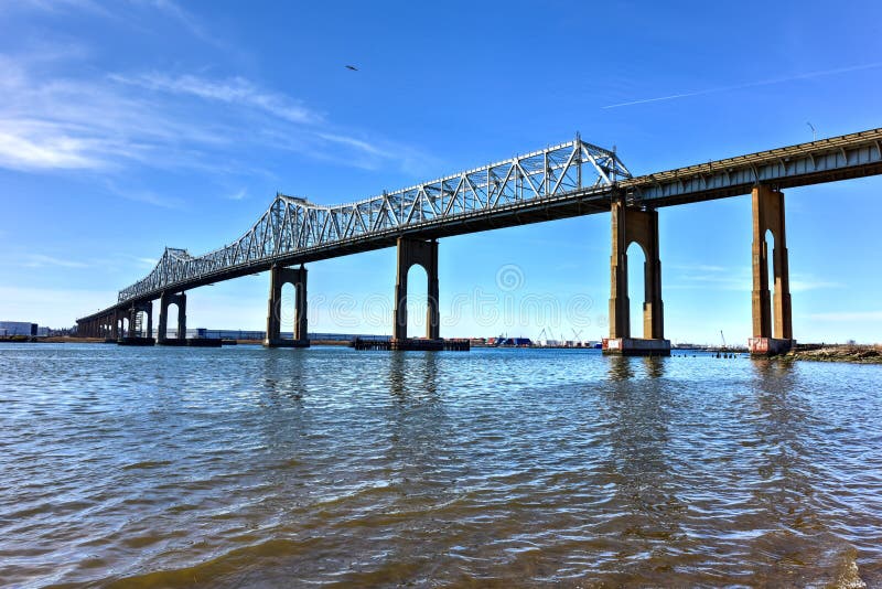 Outerbridge Crossing stock image. Image of spanning, steel - 91638707