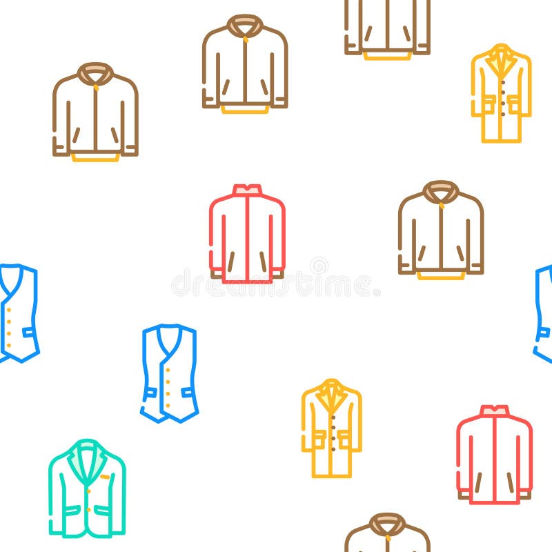 Seamless Pattern Male Clothes Stock Illustrations – 2,529 Seamless ...