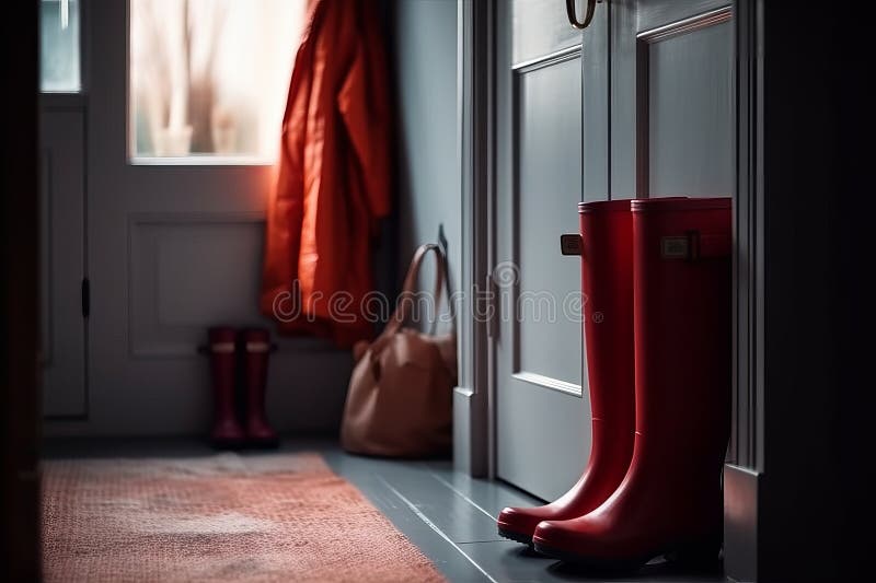 Outerwear Rubber Boots Cozy Hallway Stock Photos - Free & Royalty-Free ...