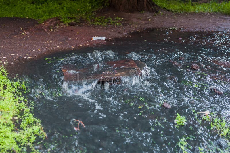 Outflow of Water from a Well. Breakthrough of the Water Supply System ...
