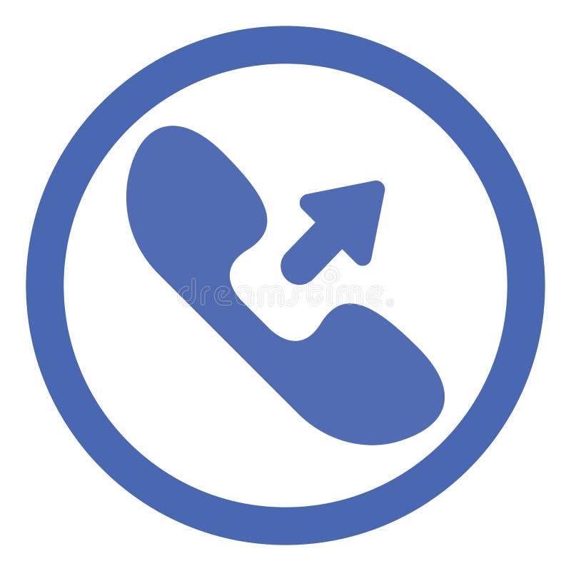 Outgoing call, icon stock vector. Illustration of symbol - 261062018