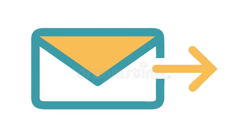 Outgoing Email Message Transfer Vector Icon, Vector Design Generative ...