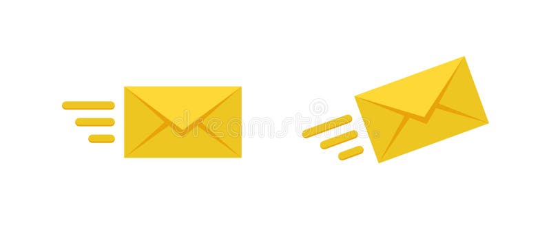 Outgoing Mail Icon. Quick Email and Message Send Symbol Stock ...