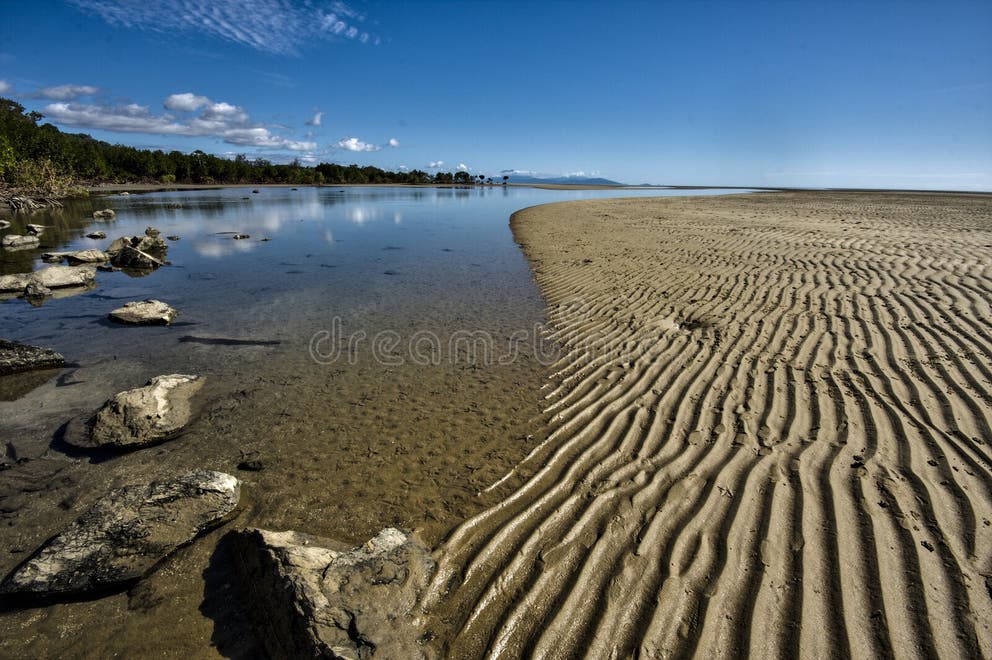 Outgoing tide Yule Point stock photo. Image of reef, great - 35598532