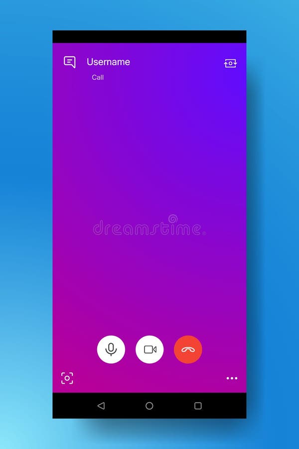 Outgoing Video Call in the Mobile App for Communication and ...