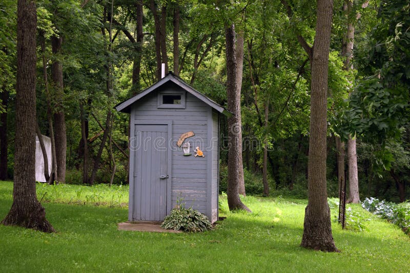 Old wooden outhouse stock image. Image of shack, color - 35249971