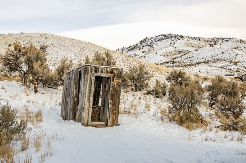 Outhouse with Horseshoe stock photo. Image of bannack - 49358806