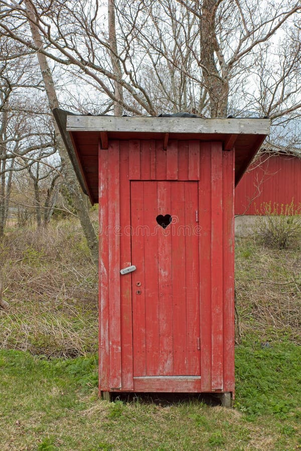 Outhouse. stock image. Image of building, wooden, paint - 310646913