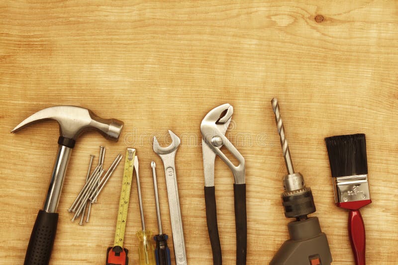 Outils image stock. Image du balai, assortiment, bricoleur - 38911747