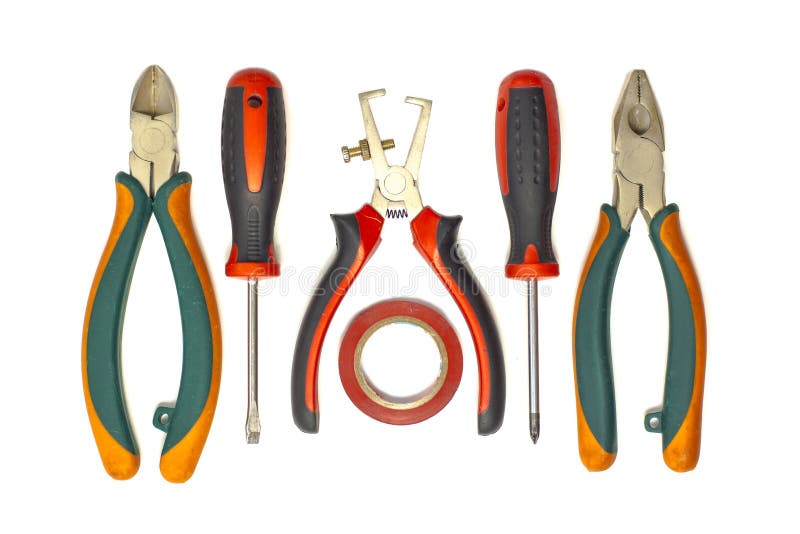 Outils d'électricien photo stock. Image du manuel, entretien - 34158602