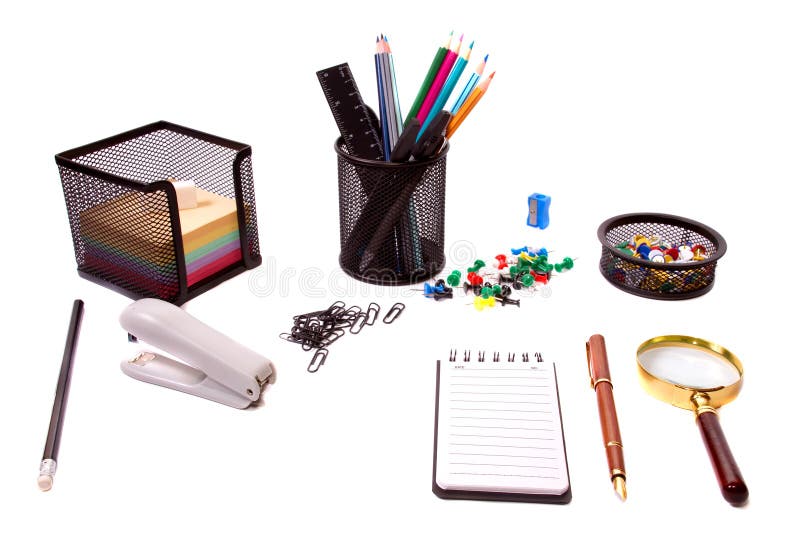 Outils de bureau image stock. Image du fermer, liste, éducation - 2870021