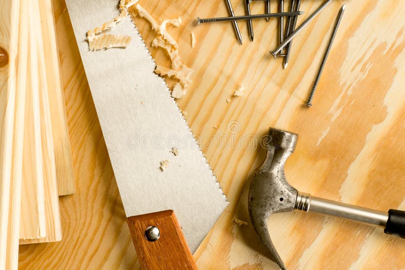 Outils de charpentier photo stock. Image du bois, panneaux - 33550722