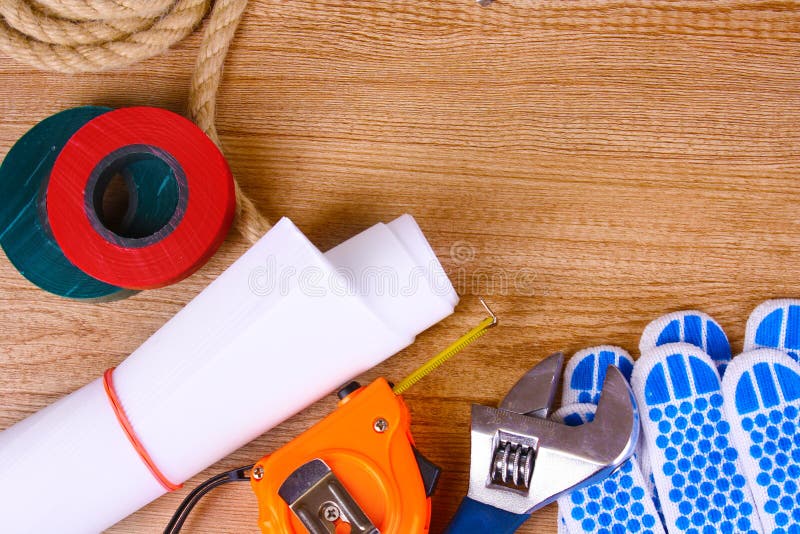 Outils de construction image stock. Image du acier, plombier - 21098799