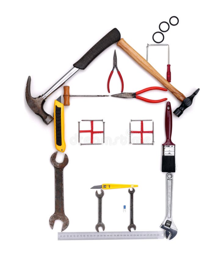 Outils de construction image stock. Image du menuiserie - 55906387
