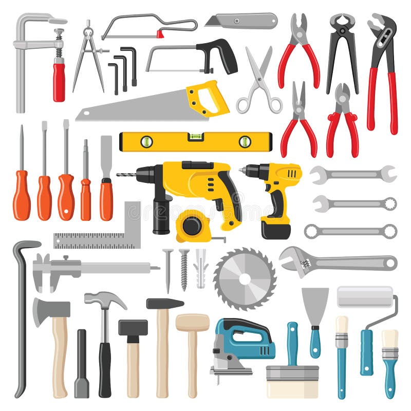 Outils de construction illustration de vecteur. Illustration du coupeur ...