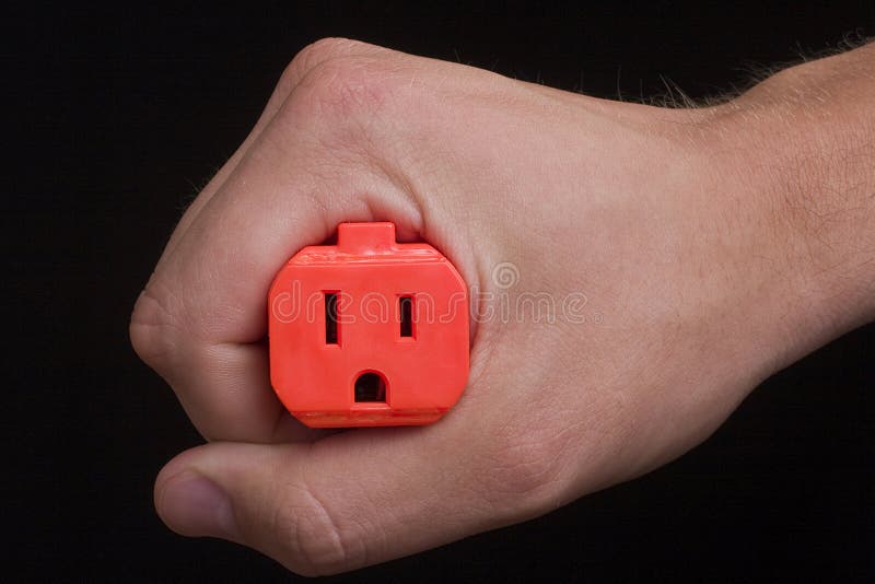 Outlet stock photo. Image of orange, electrical, human - 15681094