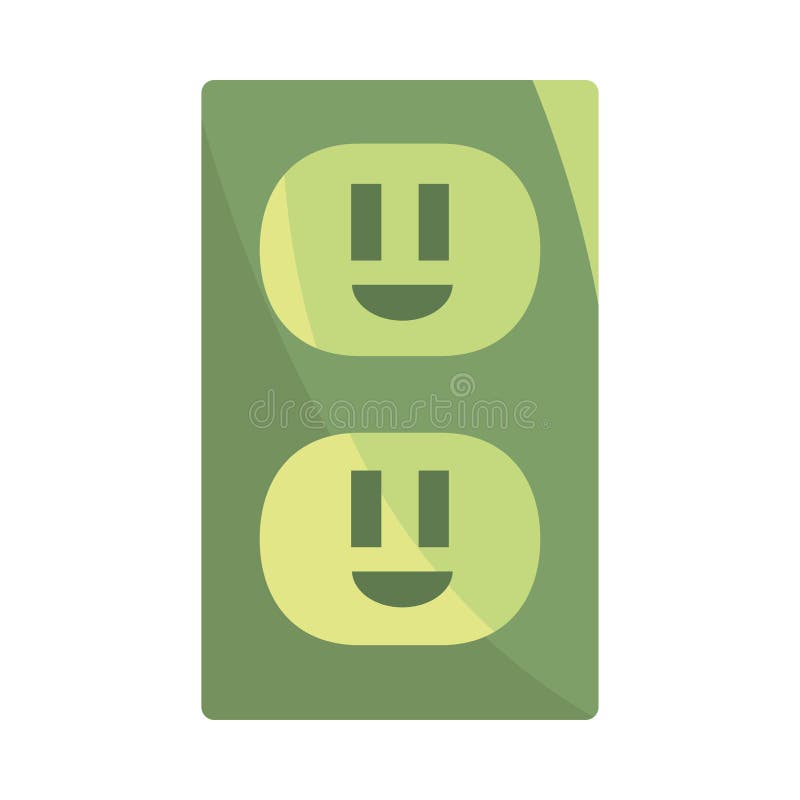 Outlet green energy stock vector. Illustration of design - 255461697