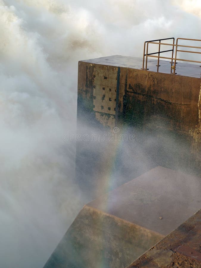 The Outlet of the Merowe Hydroelectric Power Station Stock Image ...