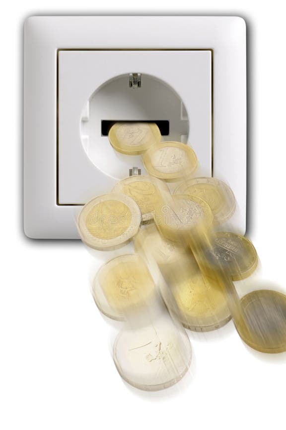 Outlet with money stock photo. Image of currency, line - 5687606