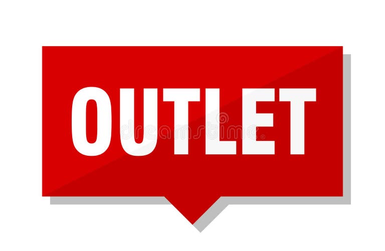 Outlet price tag stock vector. Illustration of mark - 118867451