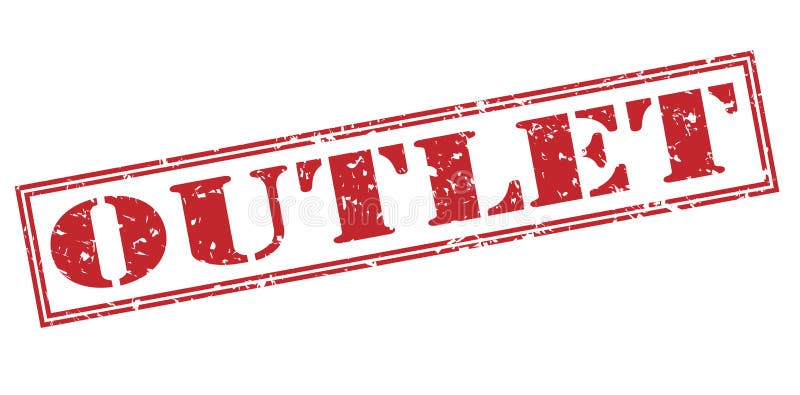 Outlet stamp stock vector. Illustration of template - 148237162